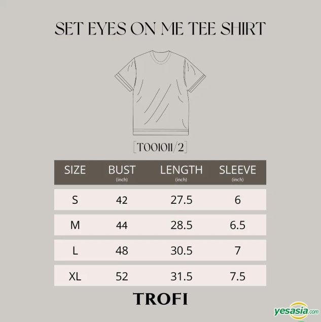 YESASIA: Trofi - Set Eyes On Me Tee Shirt (Size XL) Celebrity Gifts ...