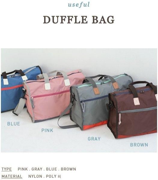 YESASIA : Iconic Duffle Bag Series - Gray 精品 - Iconic Korea - 生活百貨及精品 - 郵費全免