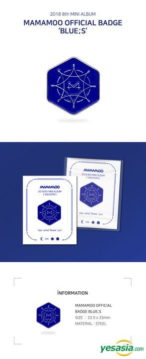 YESASIA: Image Gallery - MAMAMOO - BLUE;S Official Badge