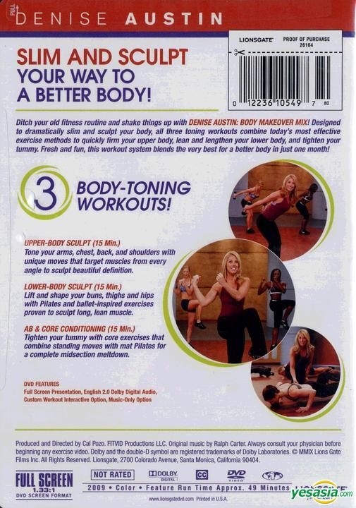 YESASIA : Denise Austin: Body Makeover Mix (DVD) (美國版) DVD - Denise ...