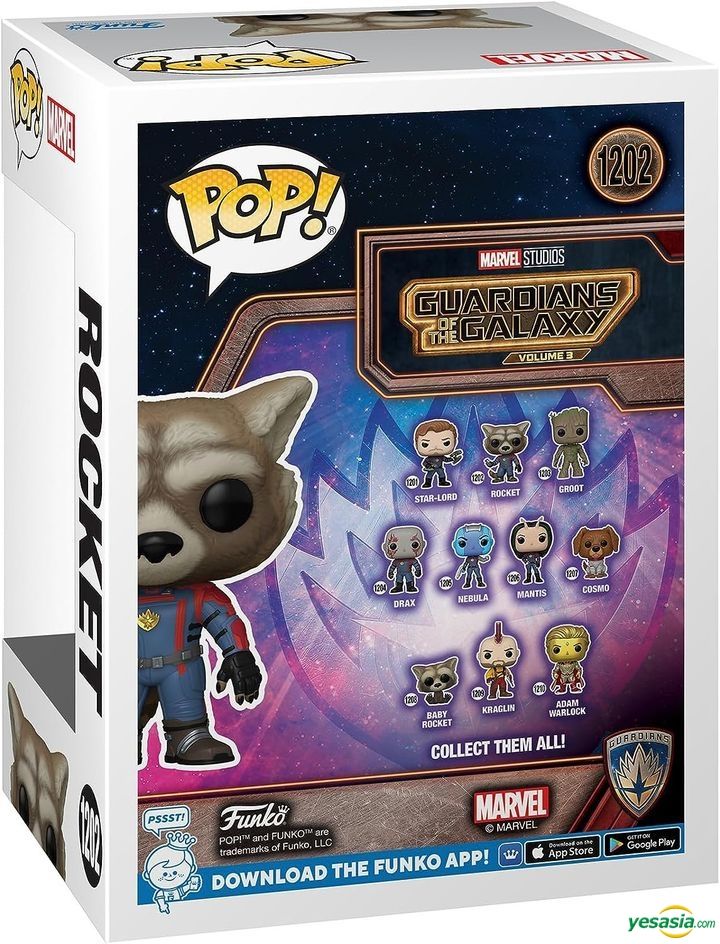 YESASIA: FUNKO POP! VINYL: Guardians of the Galaxy, Vol. 3 - Rocket #1202 PHOTO/POSTER ...