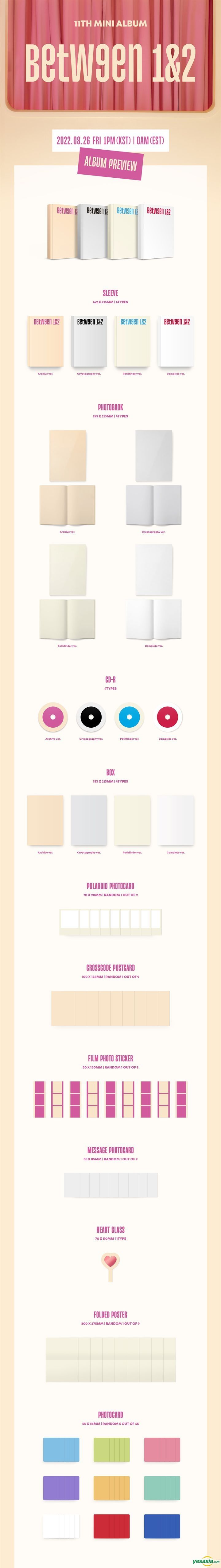 YESASIA : Twice Mini Album Vol. 11 - BETWEEN 1&2 (Random Version) 鐳射唱片 ...