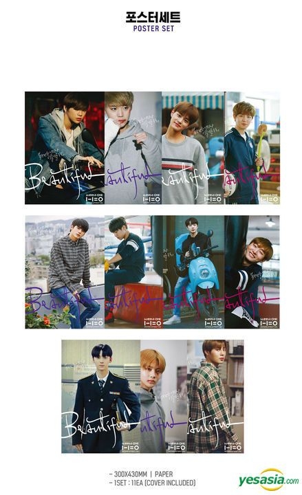 YESASIA: WANNA ONE Official Goods - Poster Set MALE STARS,PHOTO/POSTER ...