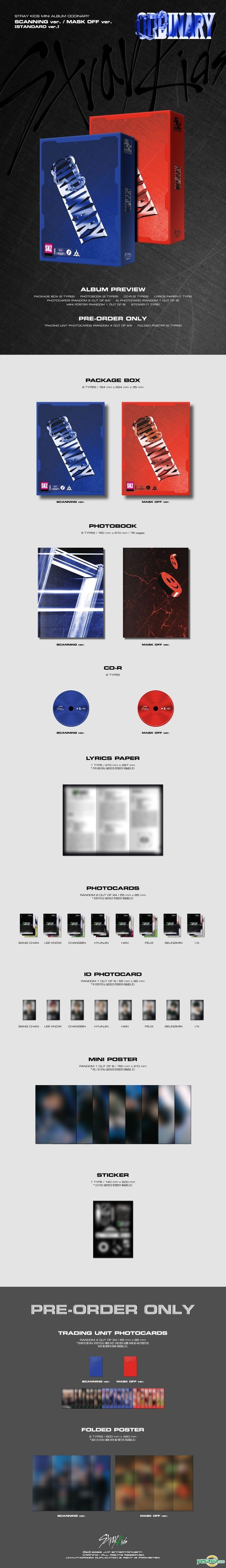 YESASIA: Stray Kids Mini Album Vol. 6 - ODDINARY (Random Version ...