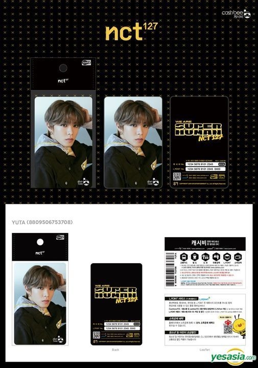 YESASIA: Image Gallery - NCT 127 Cashbee Card (Yuta)