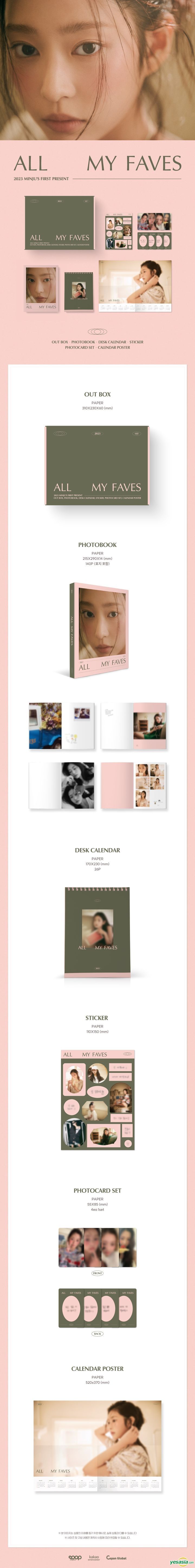 YESASIA: Kim Min Ju Photobook 2023 - MINJU'S FIRST PRESENT ALL MY FAVES ...