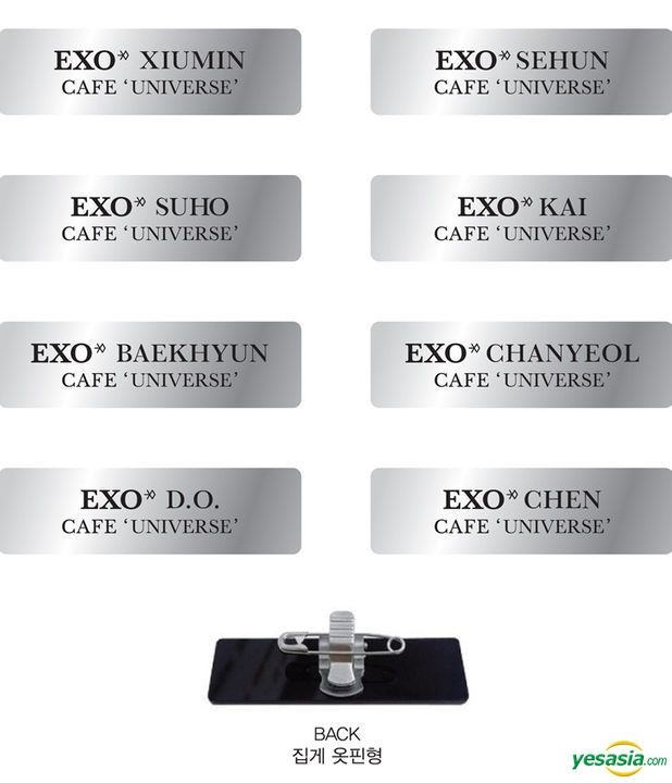 YESASIA: EXO - Universe Cafe Name Tag (Kai) GIFTS,MALE STARS,PHOTO ...