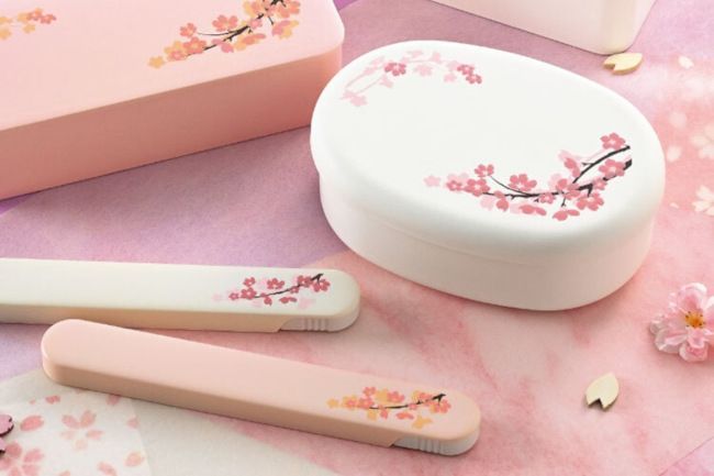 YESASIA: Hakoya Koban Lunch Box 480ml SAKURA WH - Hakoya - Lifestyle & Gifts - Free Shipping