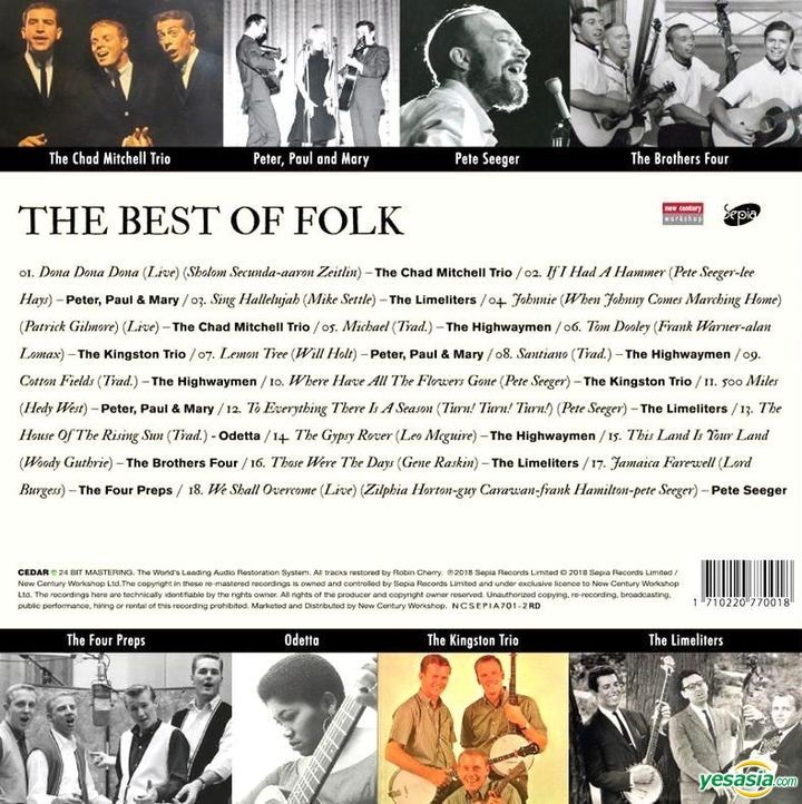 YESASIA: The Best of Folk by Original Artists (Reissue Version) CD ...