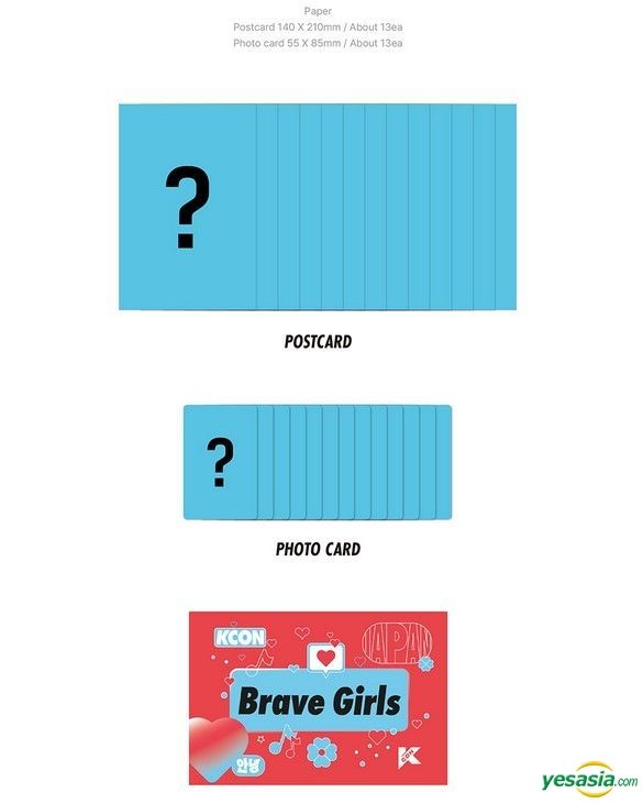 YESASIA: BraveGirls - KCON 2022 JAPAN OFFICIAL MD - E. BEHIND PHOTO SET ...