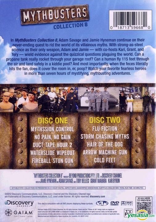 YESASIA: Mythbusters: Collection 8 (DVD) (US Version) DVD - Adam Savage ...
