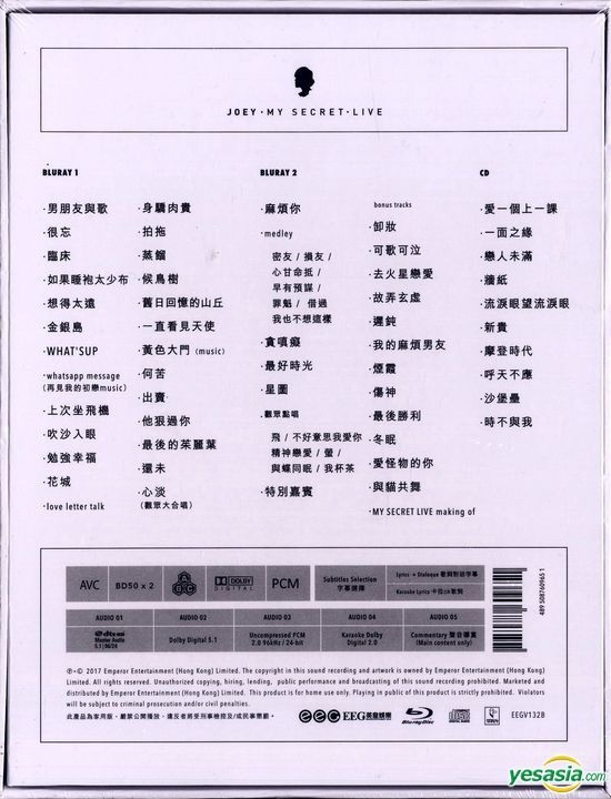 YESASIA: My Secret Live (2 Blu-ray + CD) (Limited Edition) Blu-ray,CD ...