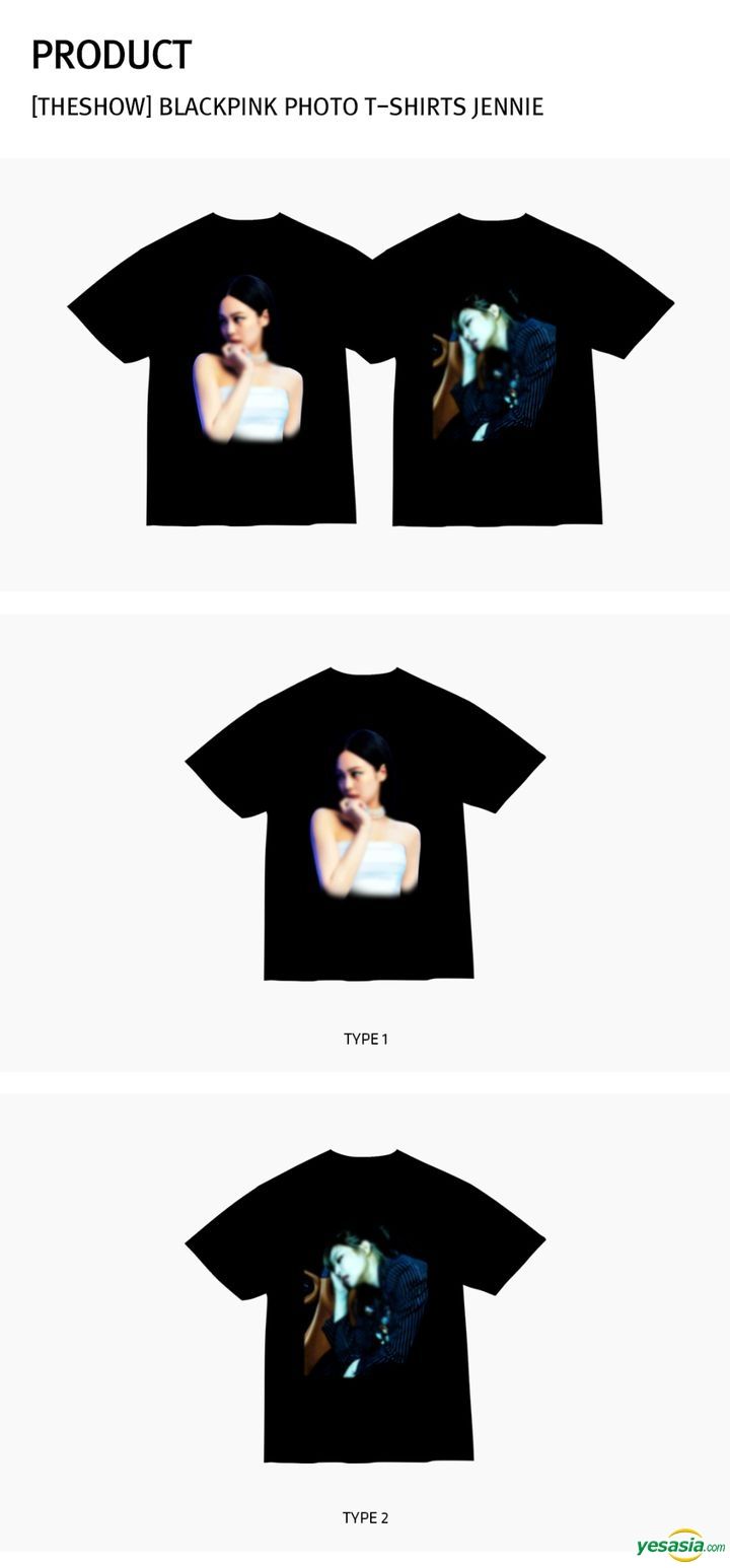 YESASIA : BLACKPINK 'The Show' X Sopooom Photo T-shirt (Jennie) (Design ...