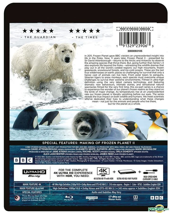 YESASIA: Frozen Planet II (4K Ultra + Blu-ray) (Ep. 1-7) (BBC TV ...