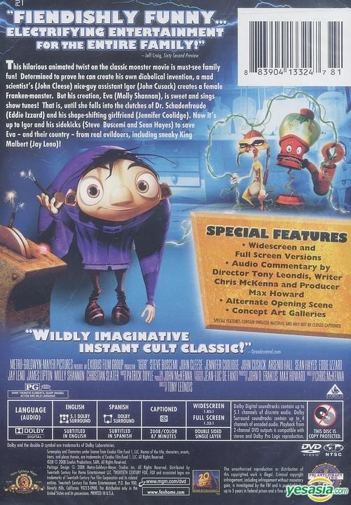 YESASIA: Image Gallery - Igor (2-Disc SetWidescreen) (US Version)