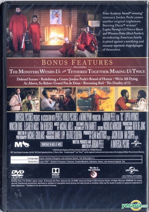 YESASIA: Us (2019) (DVD) (Hong Kong Version) DVD - Winston Duke, Lupita ...
