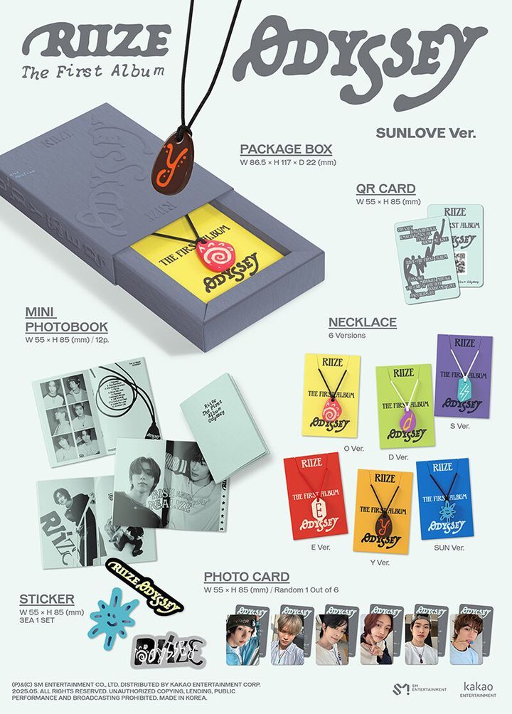 YESASIA: RIIZE Vol. 1 - ODYSSEY (SUNLOVE Version) (SUN Version) (Limited Edition) Music - RIIZE ...