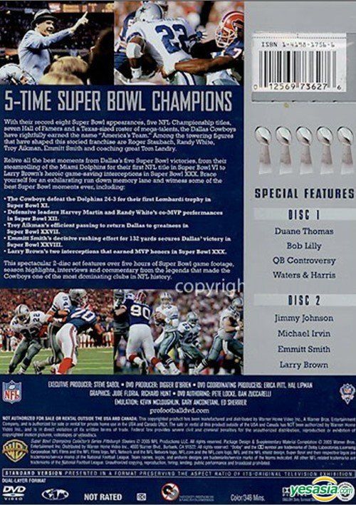 YESASIA : NFL Super Bowl Collection - Dallas Cowboys (DVD) (美國版) DVD ...