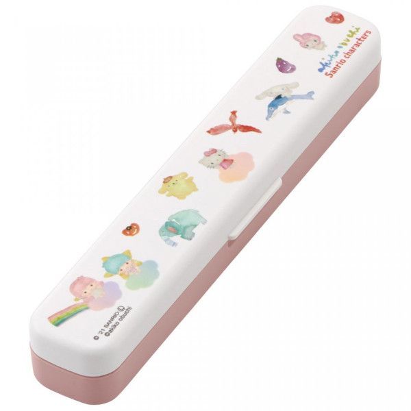 YESASIA: Sanrio x obuchi akiko Cutlery Set with Case - Skater ...