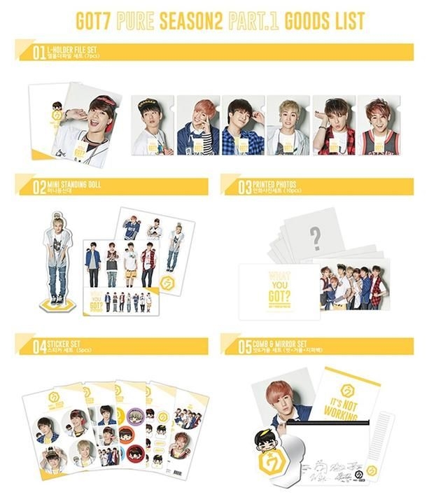YESASIA: GOT7 Pure Season 2 Part 1 Goods - Comb & Mirror Set (Jackson ...