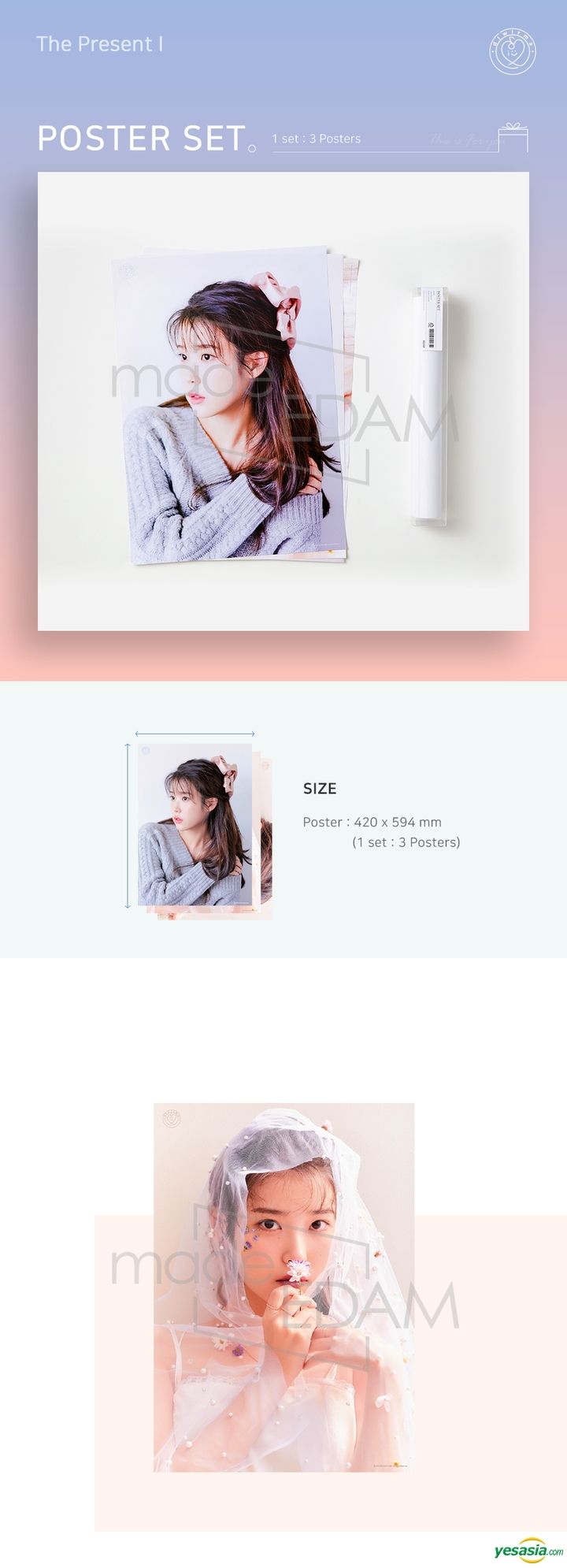 YESASIA: IU - 'The Present I' Poster Set PHOTO/POSTER,Celebrity Gifts ...