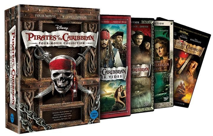 YESASIA: Pirates of The Caribbean - Four Movie Collection (DVD) (4-Disc ...