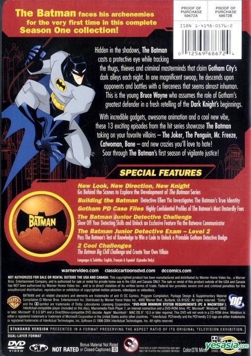 YESASIA: The Batman - The Complete First Season (DVD) (US Version) DVD ...