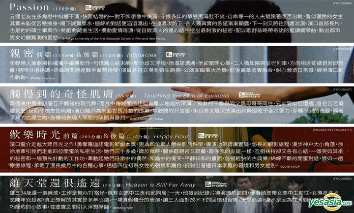 YESASIA: Hamaguchi Ryusuke Blu-ray Boxset (Hong Kong Version) Blu-ray - Hamaguchi Ryusuke, Edko ...