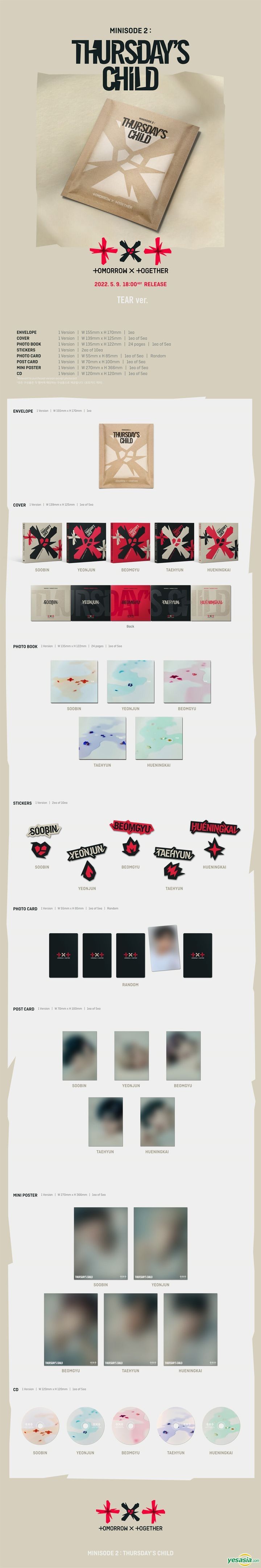 YESASIA: TXT Mini Album Vol. 4 - minisode 2: Thursday's Child (TEAR ...