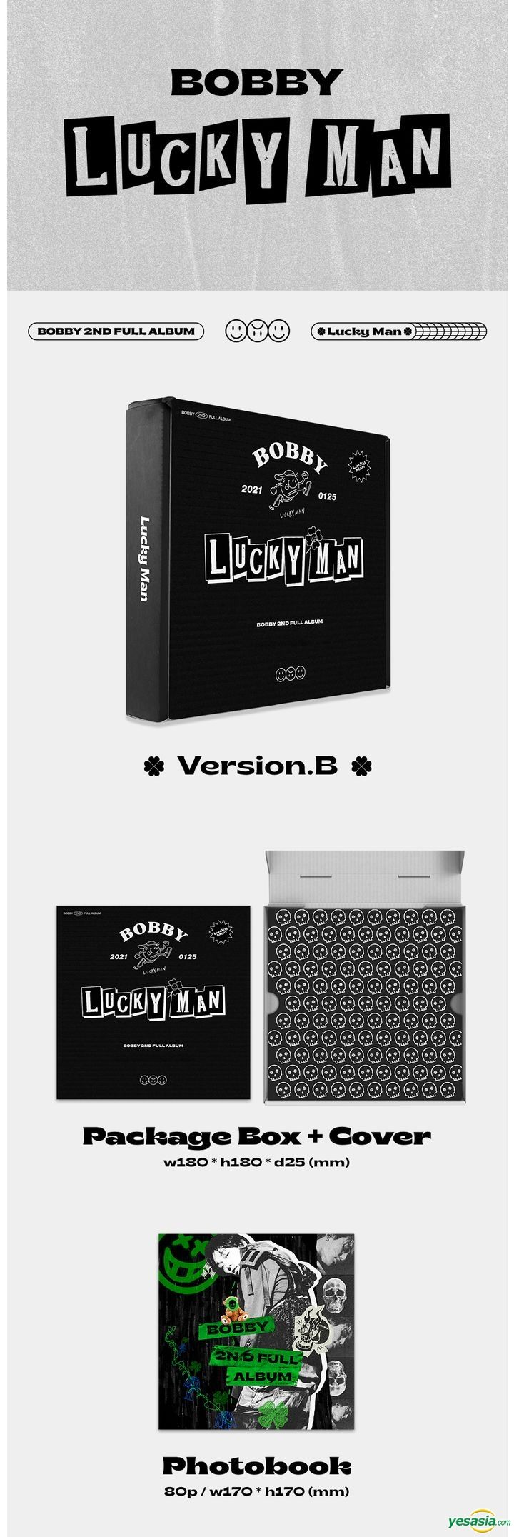 YESASIA: BOBBY Solo Album Vol. 2 - LUCKY MAN (B Version) CD - Bobby ...
