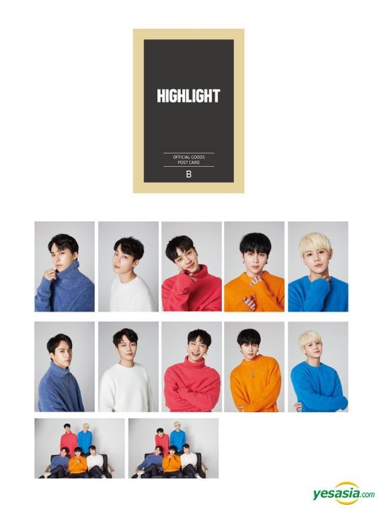 YESASIA: Highlight New Photo Card Set B GROUPS,Celebrity Gifts,PHOTO ...