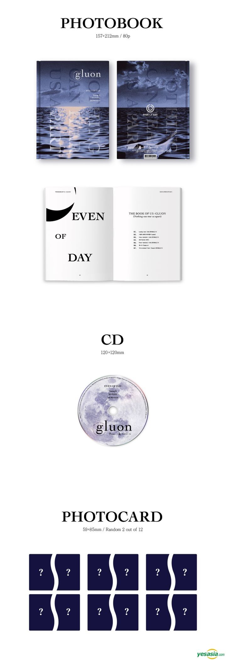 YESASIA: DAY6 (Even of Day) Mini Album Vol. 1 - The Book of Us : Gluon ...