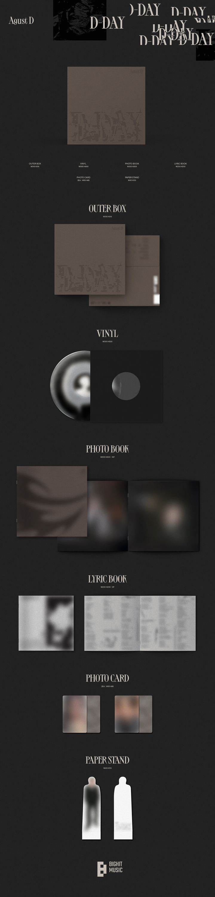 YESASIA : Agust D - D-DAY (LP) - Agust D (Suga), Bighit Music / Hybe ...