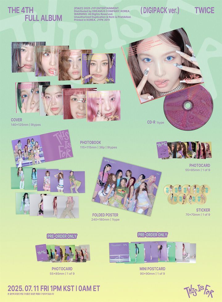 YESASIA: Twice Vol. 4 - THIS IS FOR (Digipack Version) (Set Version) Music - Twice (Korea), JYP ...