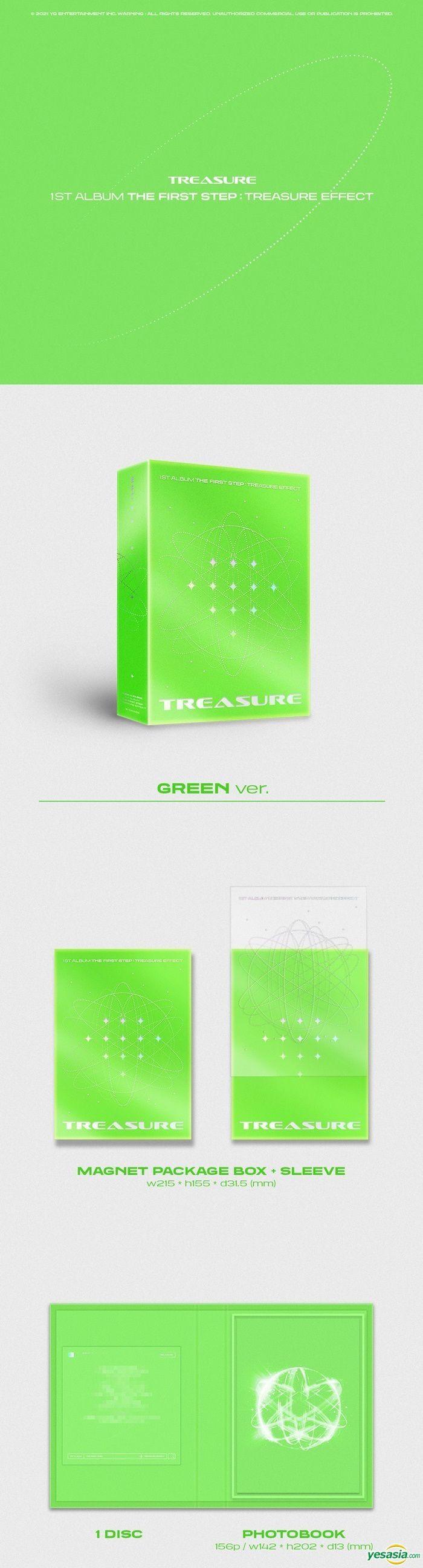 YESASIA: TREASURE Vol. 1 - THE FIRST STEP : TREASURE EFFECT (GREEN ...