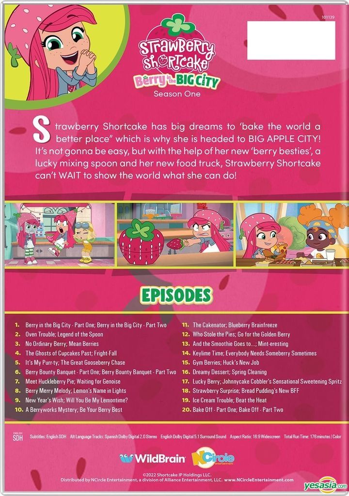 YESASIA : Strawberry Shortcake: Berry in the Big City (DVD) (1-20集) (第1 ...