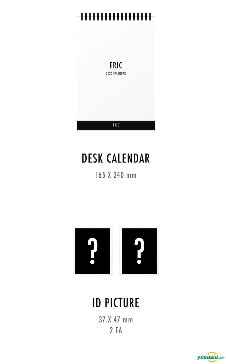 YESASIA: Eric 2020 Calendar CALENDAR,PHOTO/POSTER,MALE STARS,GIFTS ...