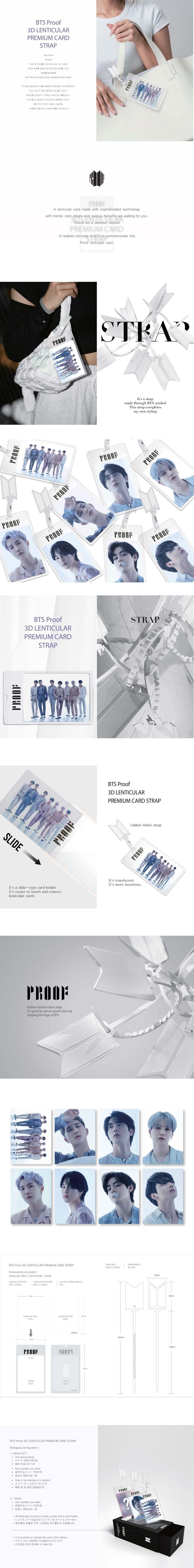 YESASIA: BTS 'Proof' 3D Lenticular Premium Card Strap (Group) Celebrity ...