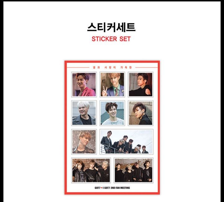 YESASIA: GOT7 2nd Fan Meeting Official Goods - Sticker Set Celebrity ...
