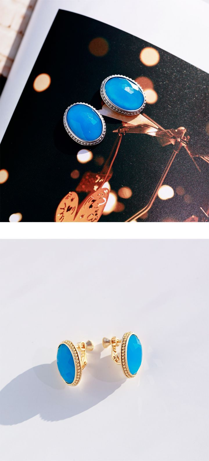 YESASIA: BTS : V Style - Atere Earrings (Gold Color) Celebrity Gifts ...