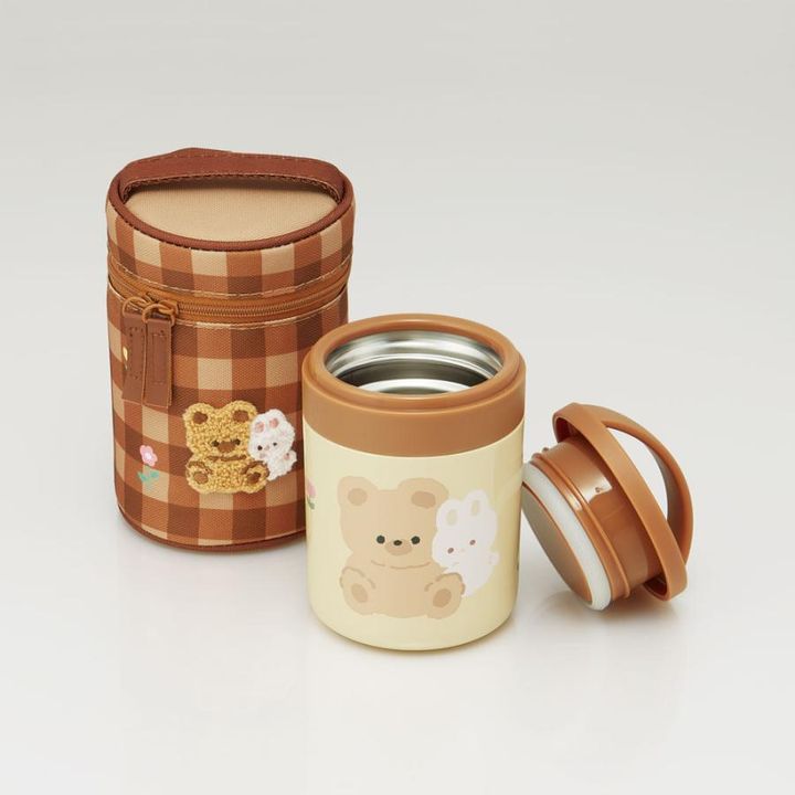 YESASIA: mofumofu friends Compact Stainless Jar 300ml with Case ...