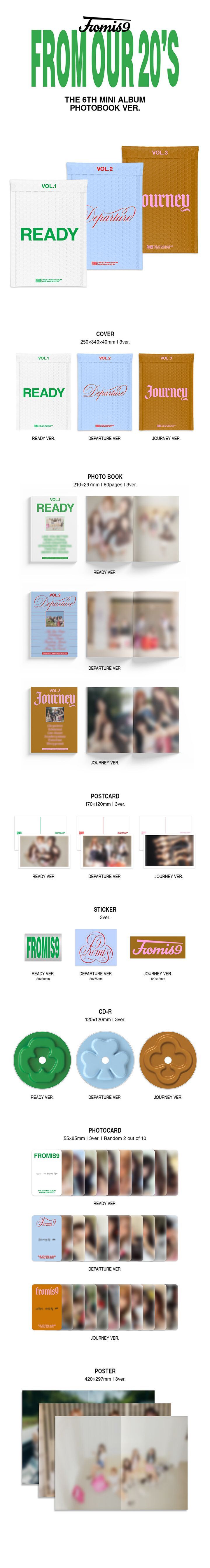 YESASIA: fromis_9 Mini Album Vol. 6 - From Our 20's (Photobook Version) (Random Version) Music ...