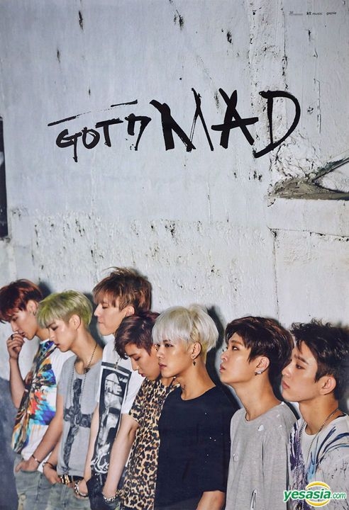 YESASIA: GOT7 Mini Album - Mad (Horizontal Version) + 3 Posters in Tube ...
