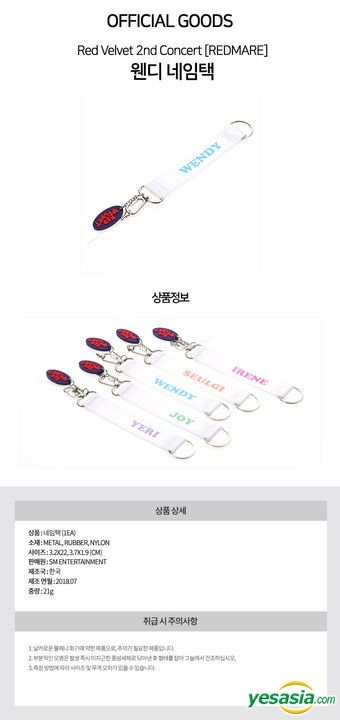 YESASIA: Red Velvet 2018 Redmare Wendy Name Tag GROUPS,Celebrity Gifts ...