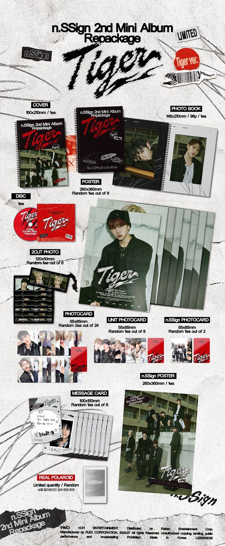 YESASIA: n.SSign Mini Album Vol. 2 Repackage - Tiger (Random Version ...