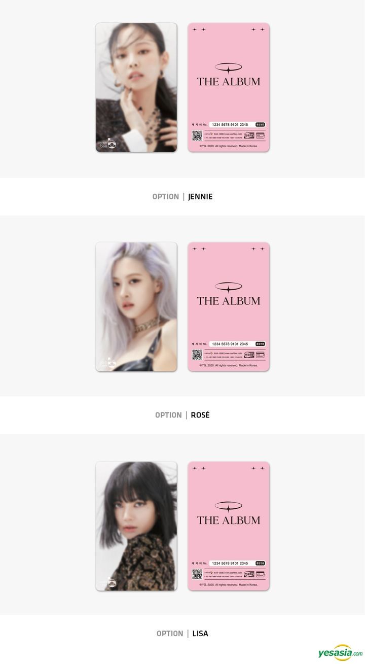 YESASIA: BLACKPINK CASHBEE Card 3 (BLACKPINK) PHOTO/POSTER,GROUPS ...