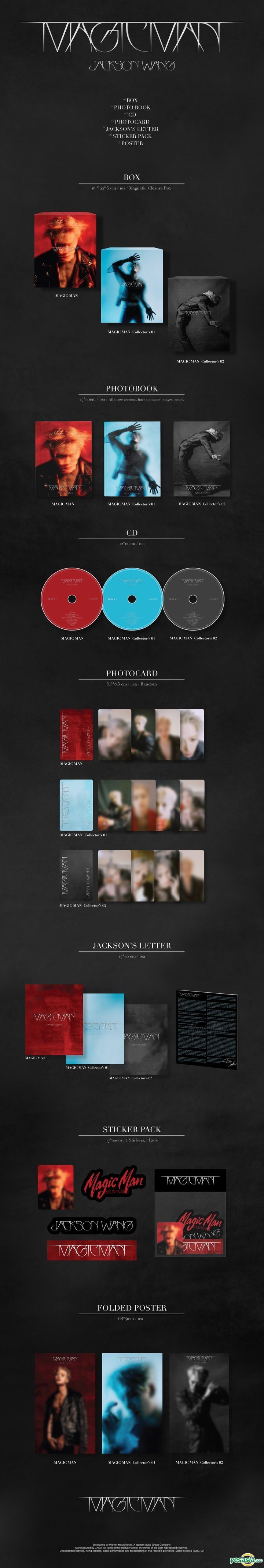 YESASIA: Jackson Wang Vol. 1 - MAGIC MAN (MAGIC MAN + MAGIC MAN ...