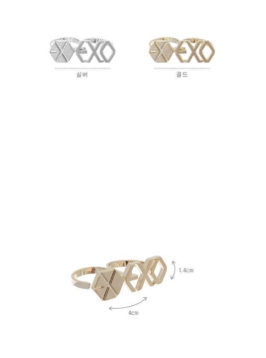 YESASIA: EXO Style - Symbol Two Ring (Gold) PHOTO/POSTER,Celebrity ...