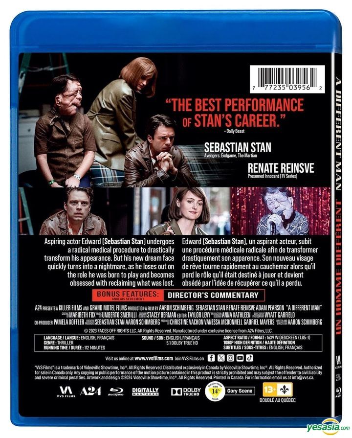 YESASIA: A Different Man (2024) (Blu-ray) (US Version) Blu-ray ...