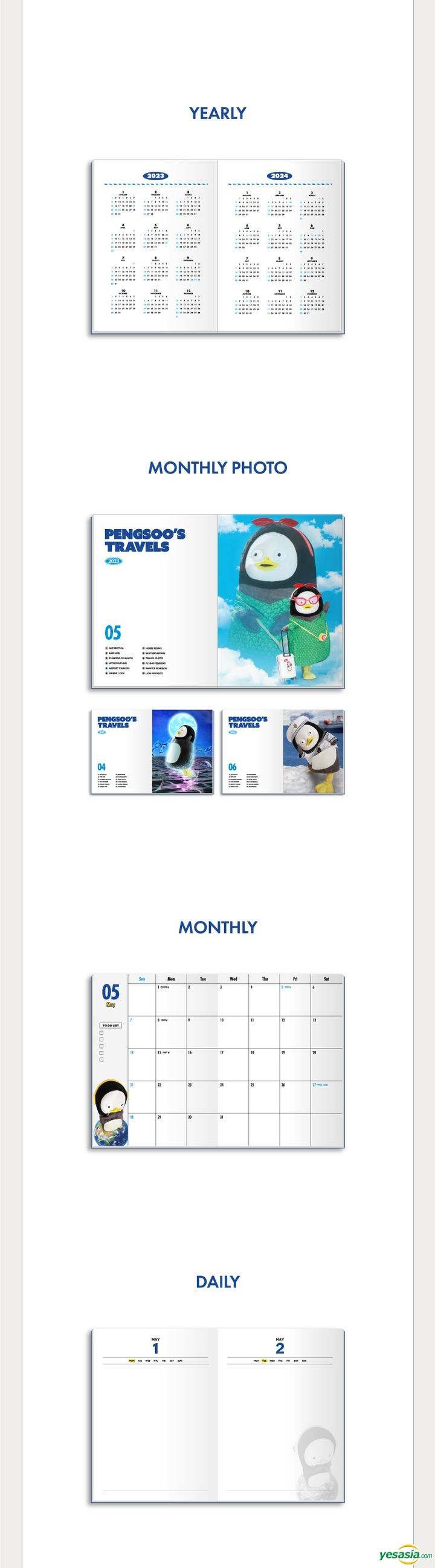 YESASIA: 2023 Pengsoo Season's Greetings Diary Celebrity Gifts,GIFTS ...